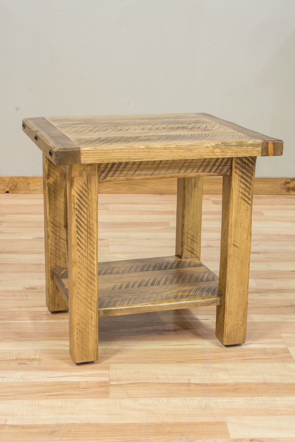 Hand-Hewn End Table | Schrock's Country Store